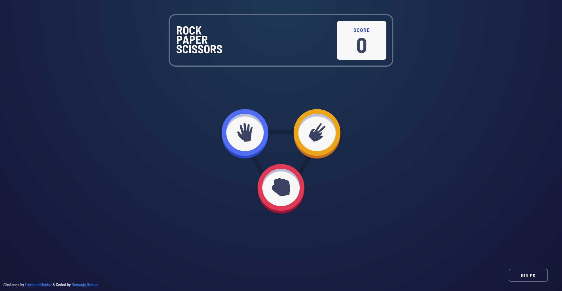 Github Ndragun92 Frontend Mentor Rock Paper Scissors Game Challenge 1 Rock Paper Scissors Game